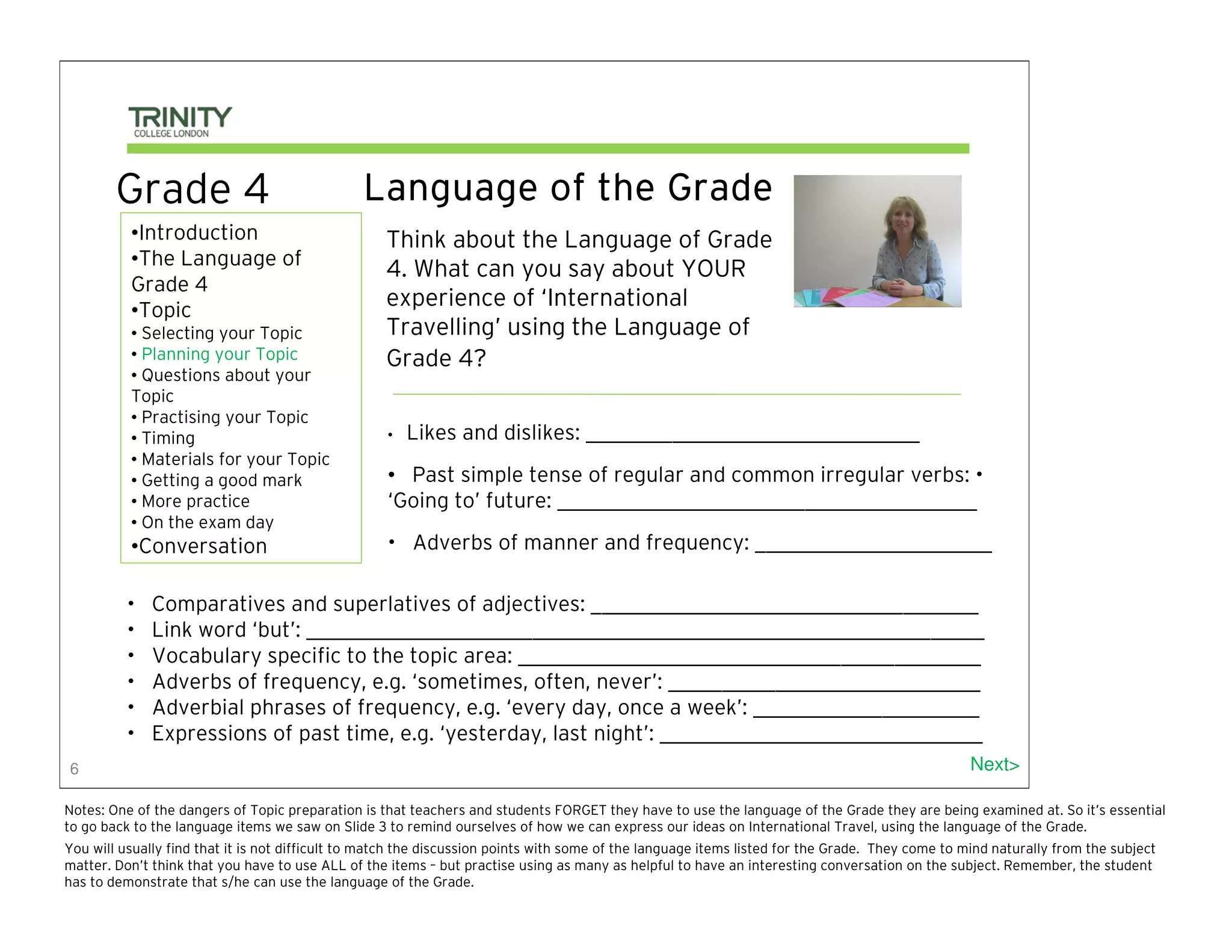 Trinitygrade4example explanation | PDF