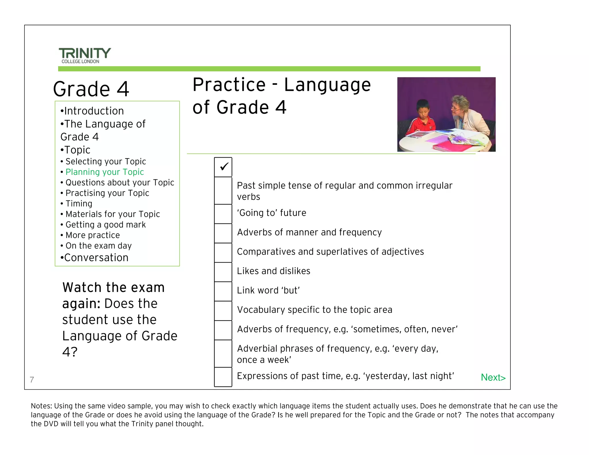 Trinitygrade4example explanation | PDF