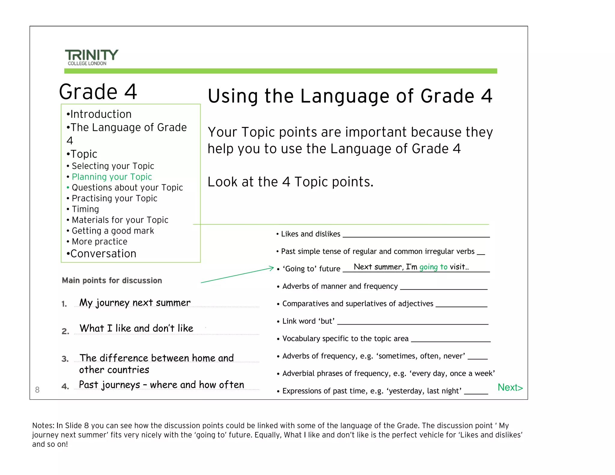 Trinitygrade4example explanation | PDF