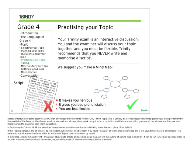 Trinitygrade4example explanation | PDF | Educational Assessment | Education