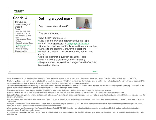 Trinitygrade4example explanation | PDF | Educational Assessment | Education