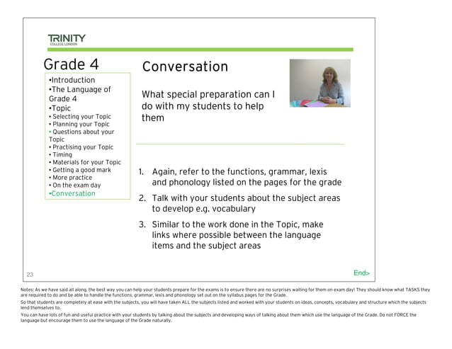 Trinitygrade4example explanation | PDF | Educational Assessment | Education