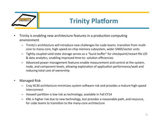 Update on Trinity System Procurement and Plans | PDF | Operating ...