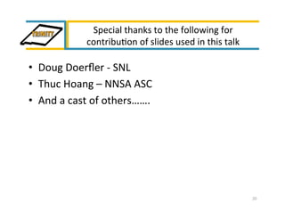 Update on Trinity System Procurement and Plans | PDF | Operating ...