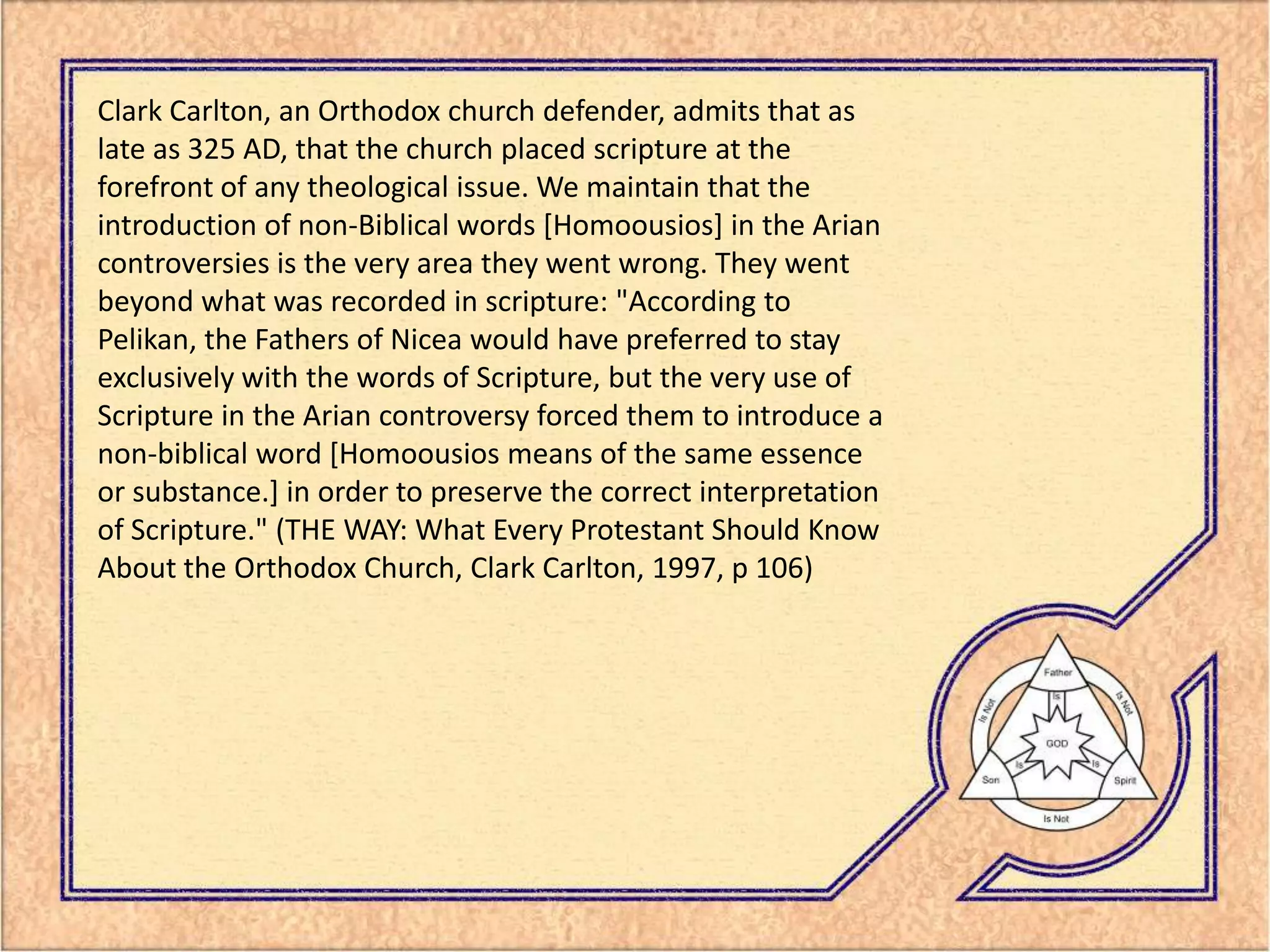 Trinity Presentation 1st Century | PPTX