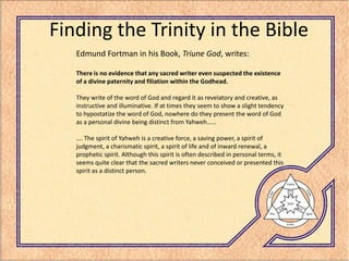 Trinity Presentation 1st Century | PPTX