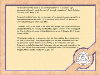 Trinity Presentation 1st Century | PPTX