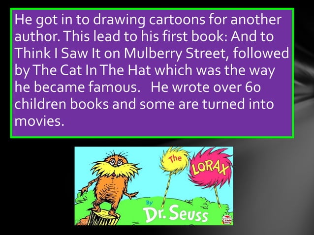 Trinity's Dr Seuss Slide Show | PPT