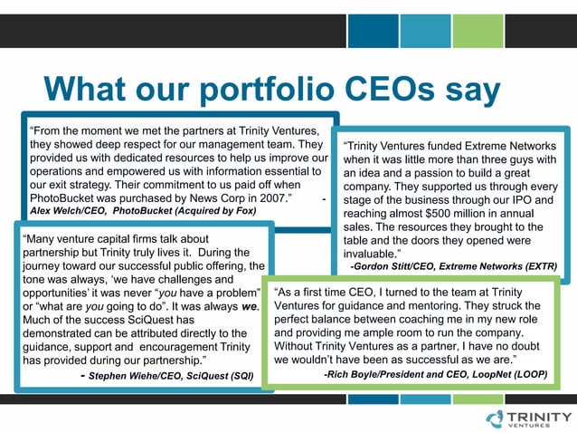 Trinity Ventures Overview | PPT