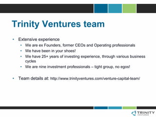 Trinity Ventures Overview | PPT