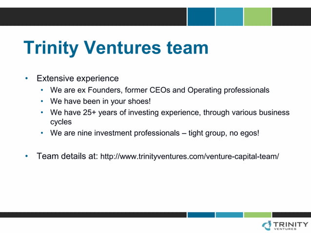 Trinity Ventures Overview | PPT