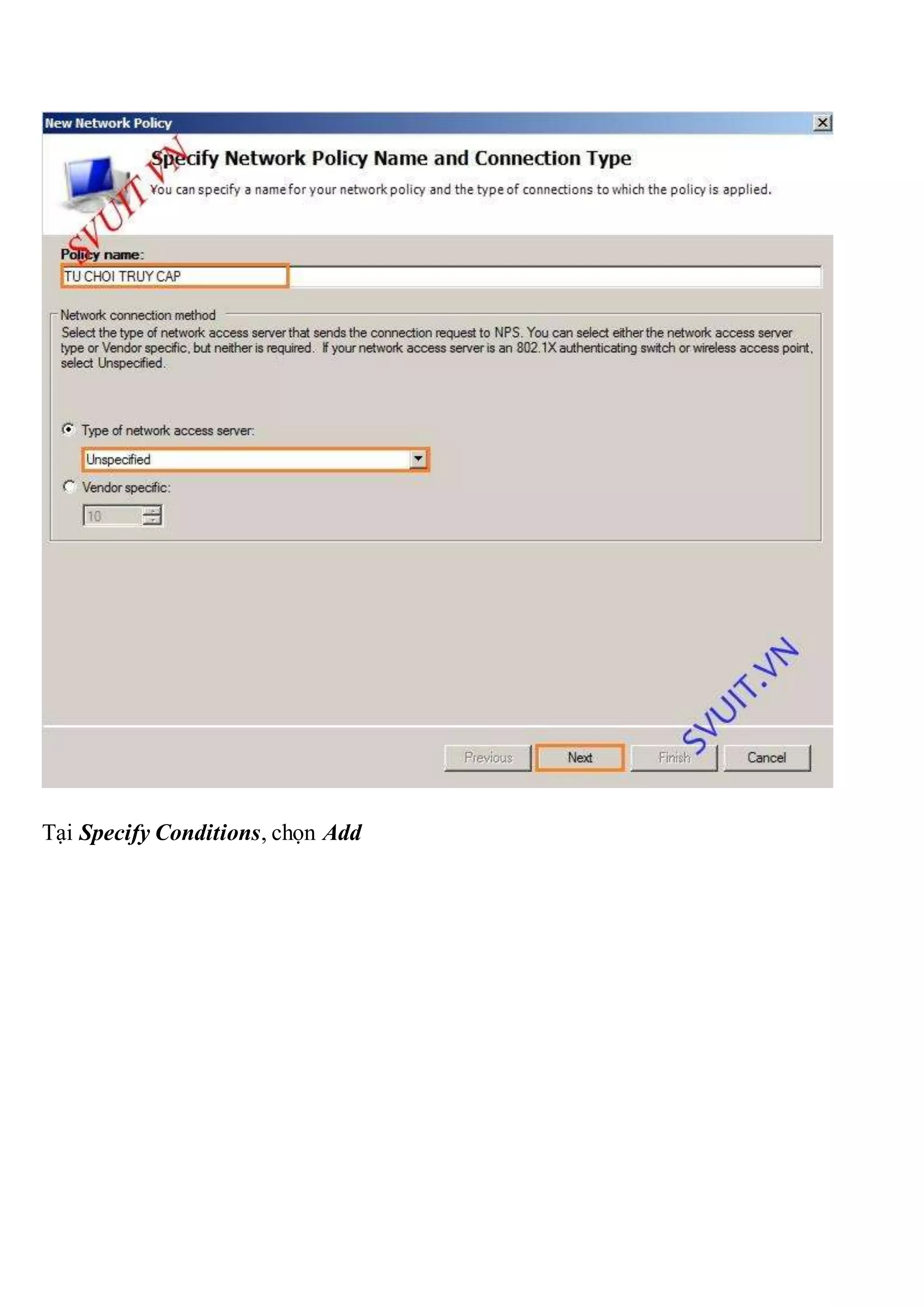 Triển khai nps network policy server trên windows server 2008 | DOCX