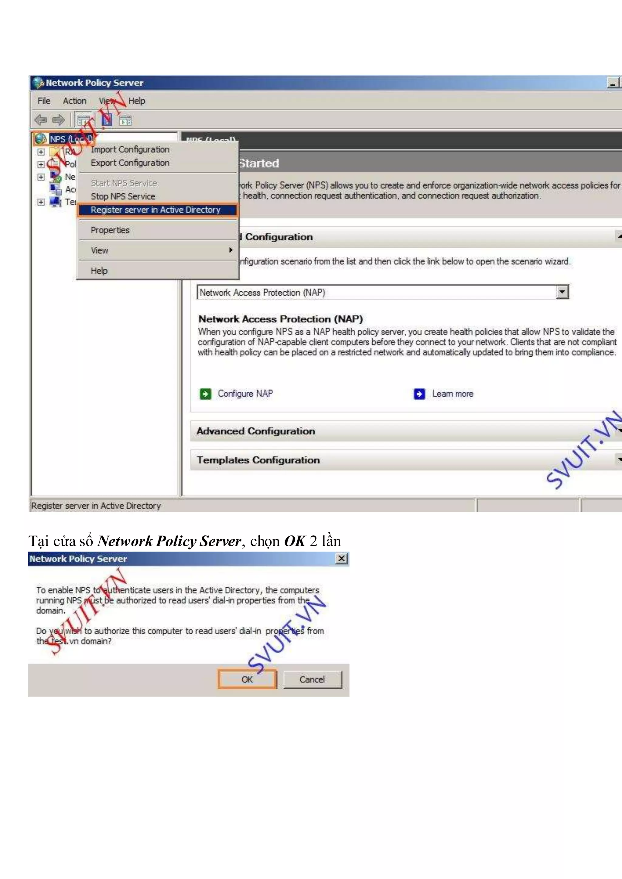 Triển khai nps network policy server trên windows server 2008 | DOCX
