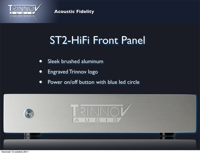 Product Introduction of the Trinnov ST2-HiFi loudspeaker/room optimizer ...