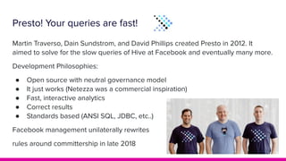 Trino: A Ludicrously Fast Query Engine - Pulsar Summit NA 2021 | PDF