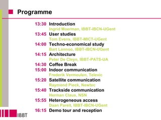Tr@Ins1 Introduction To The Tr@Ins Project Ingrid Moerman | PDF | Rail ...