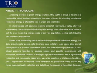 Trio Solar - profile | PDF