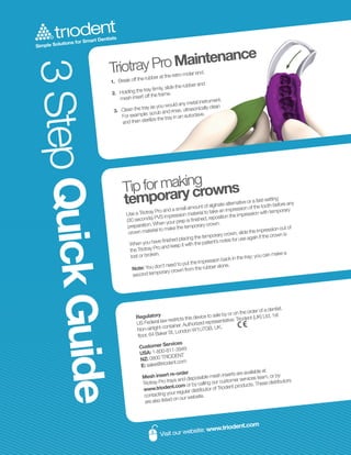 Triotray pro quickguide d2 | PDF