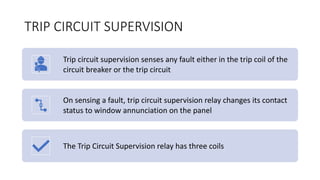 Trip Circuit Supervision In A 35kv Substation | PPTX
