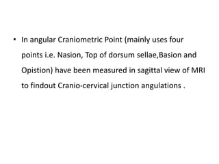 CRANIOVERTEBRAL JUNCTION | PPTX