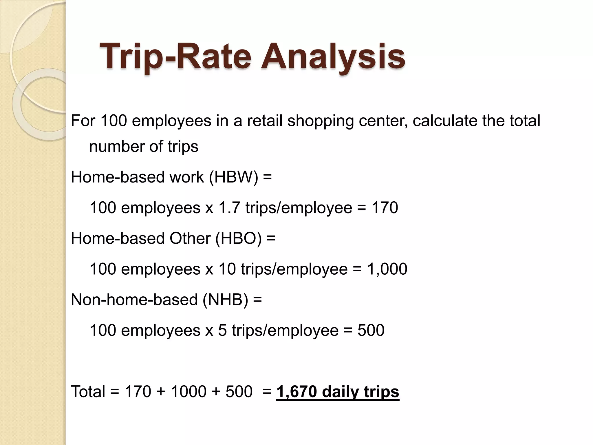 Trip generation | PPTX