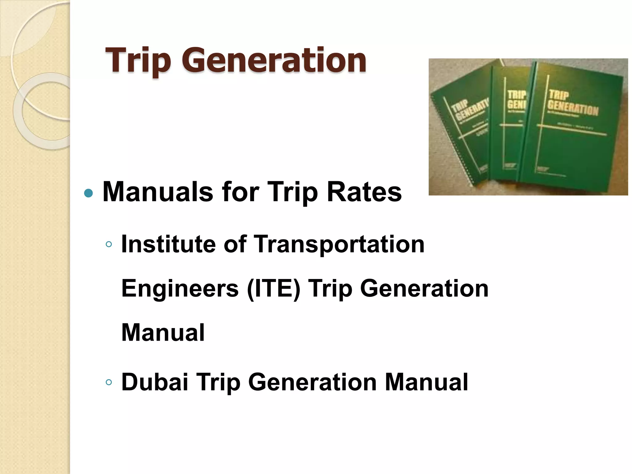 Trip generation | PPTX