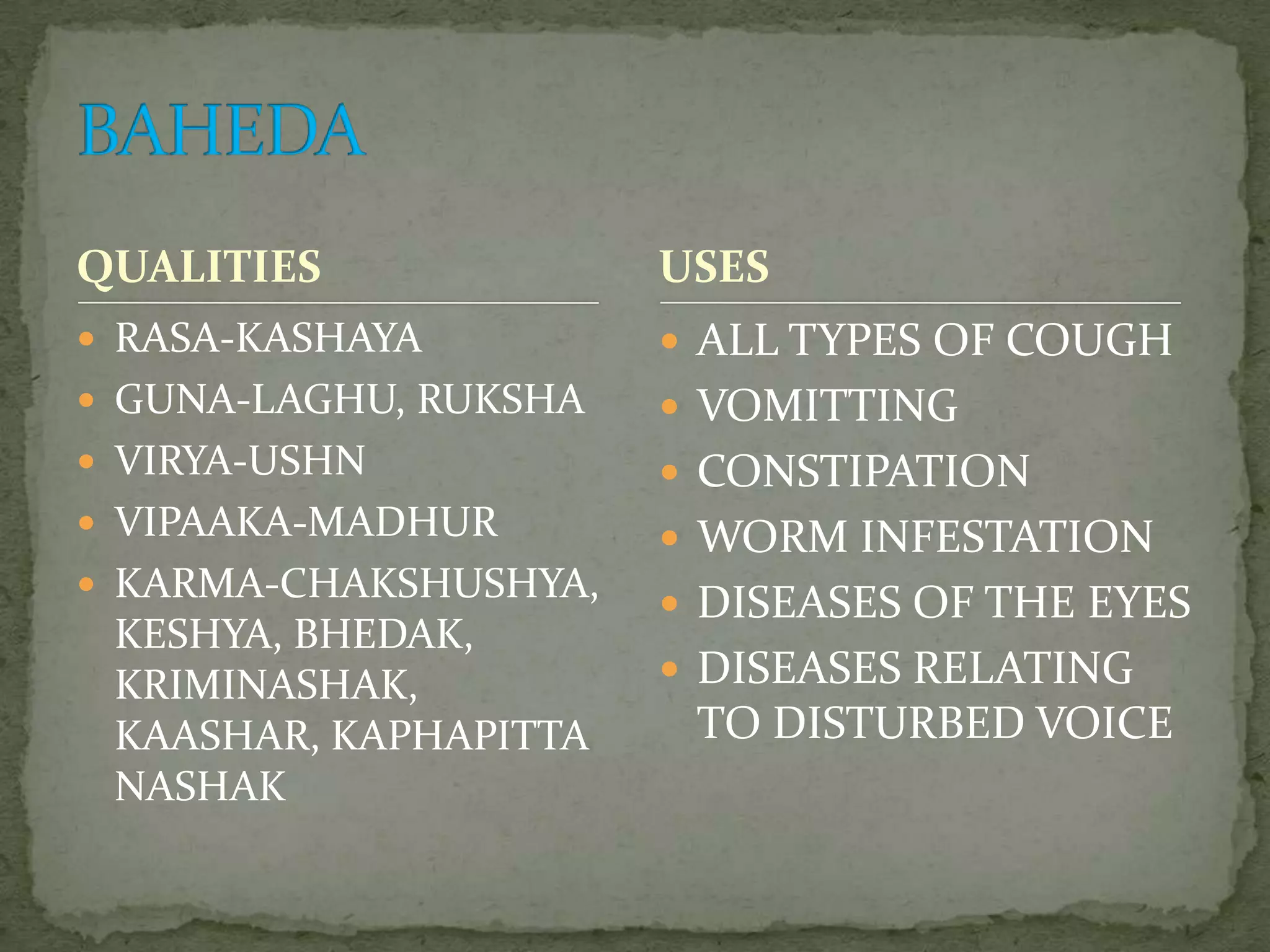 Triphala - An Important Rasayana | PPTX