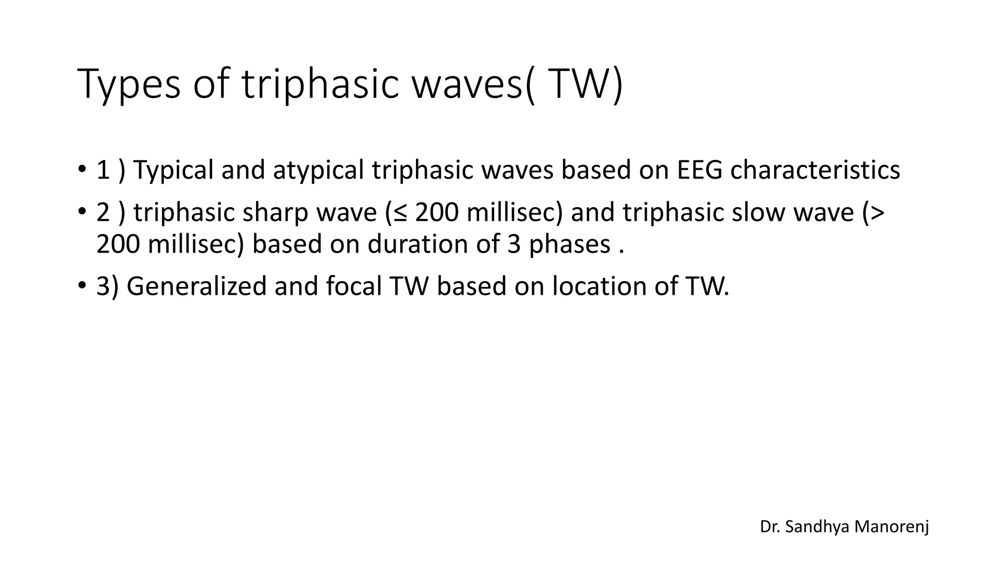 Triphasic Waves In Eeg Ppt