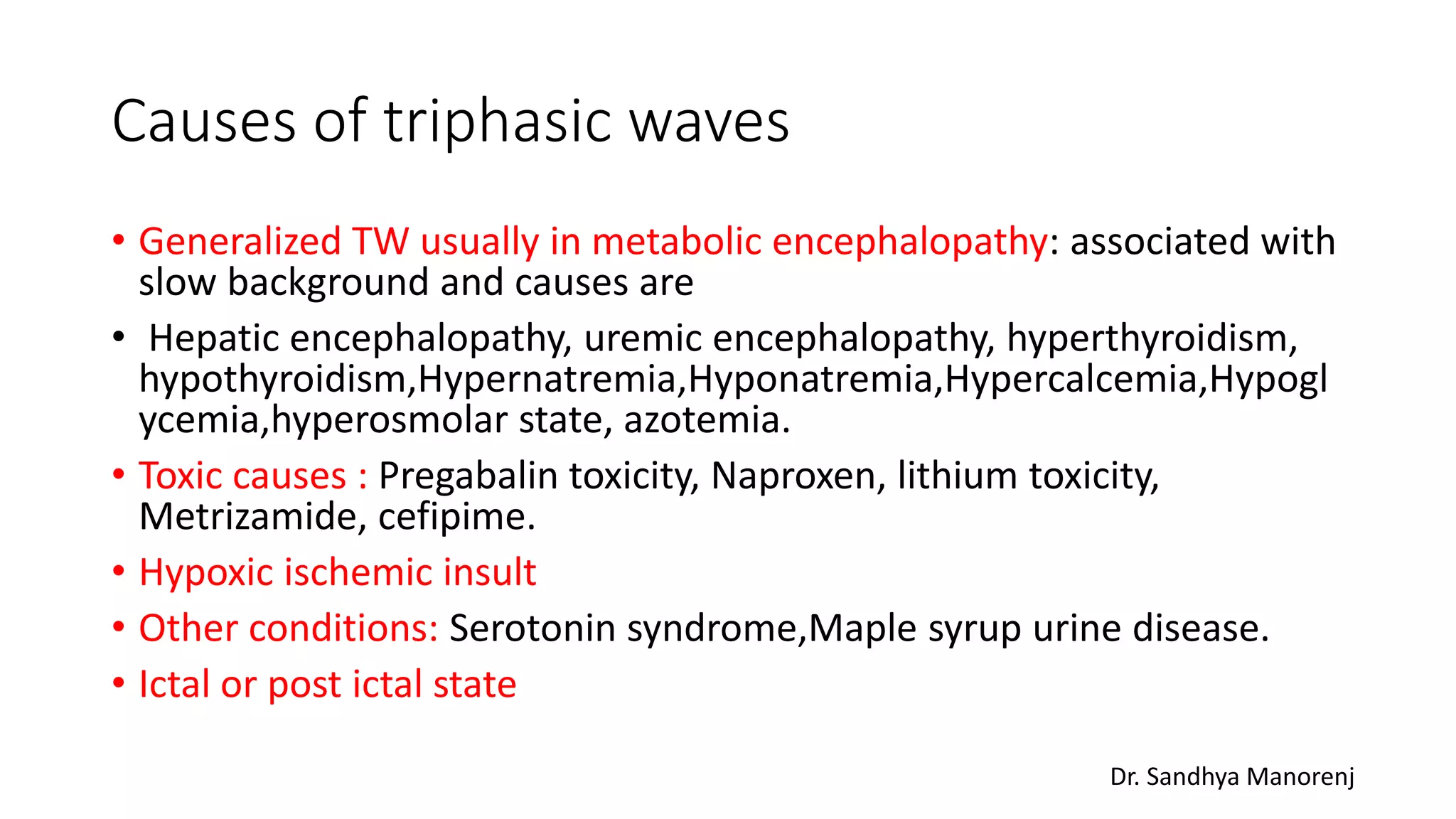 Triphasic waves in EEG | PPTX