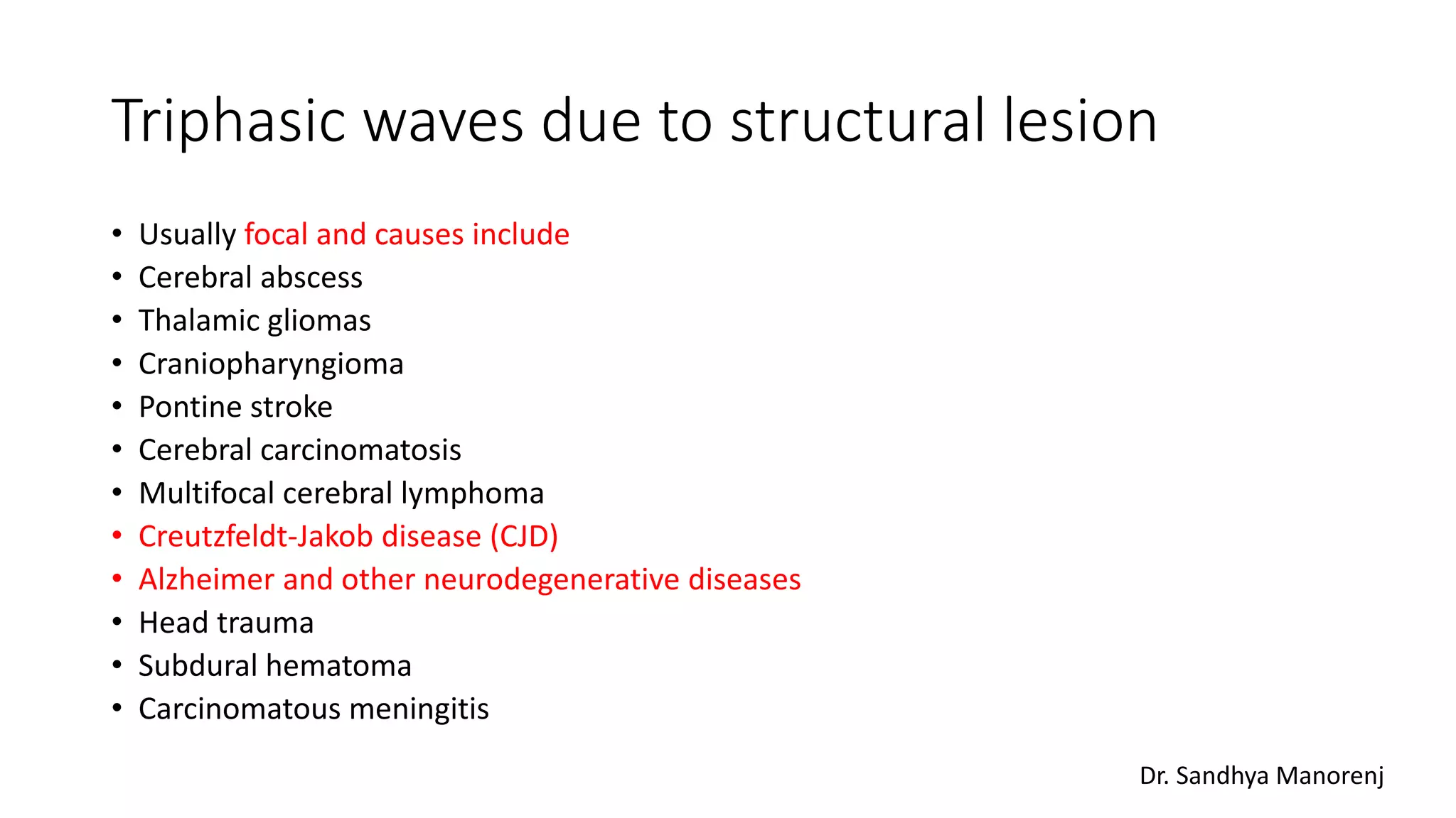 Triphasic waves in EEG | PPTX