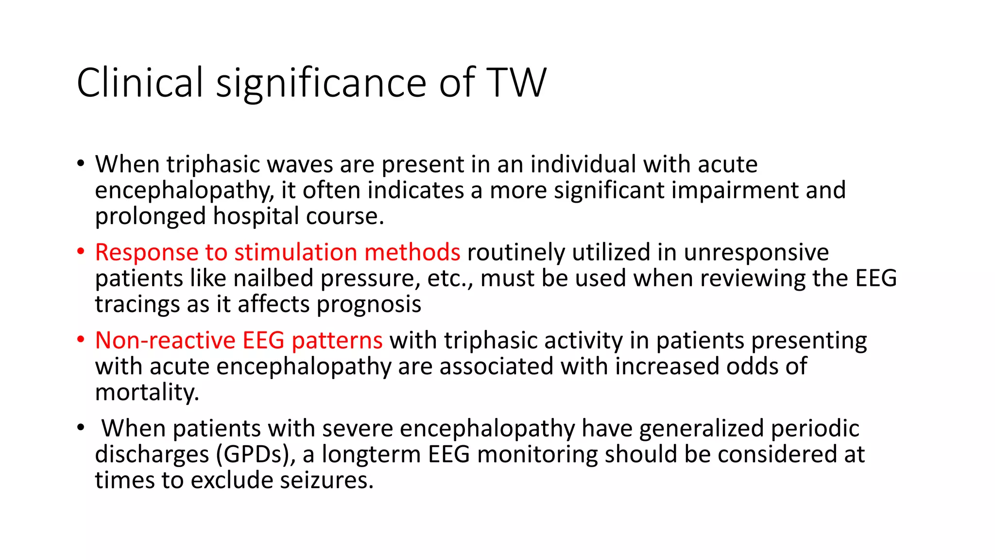 Triphasic waves in EEG | PPTX