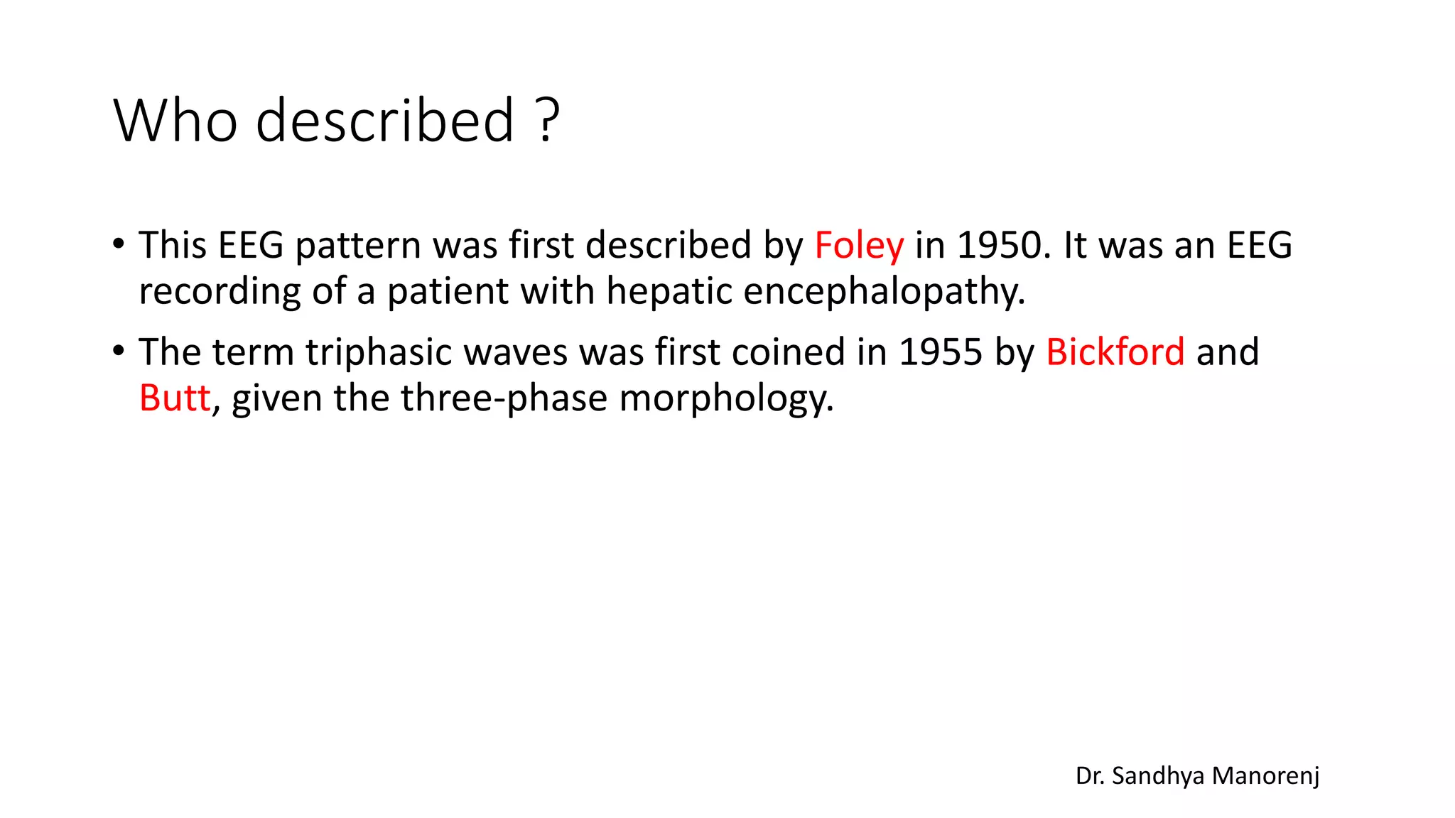 Triphasic waves in EEG | PPTX
