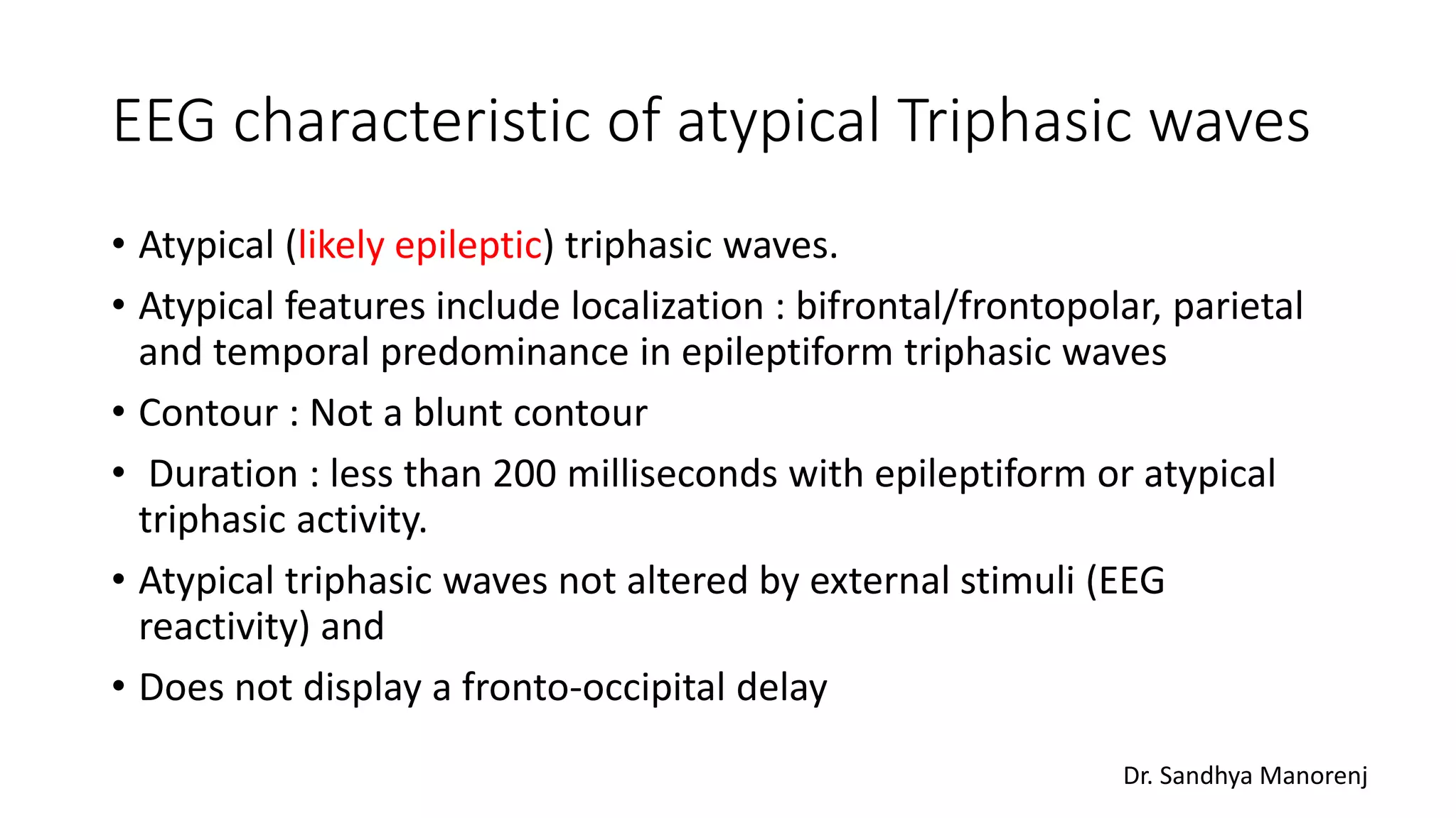 Triphasic Waves In Eeg Ppt