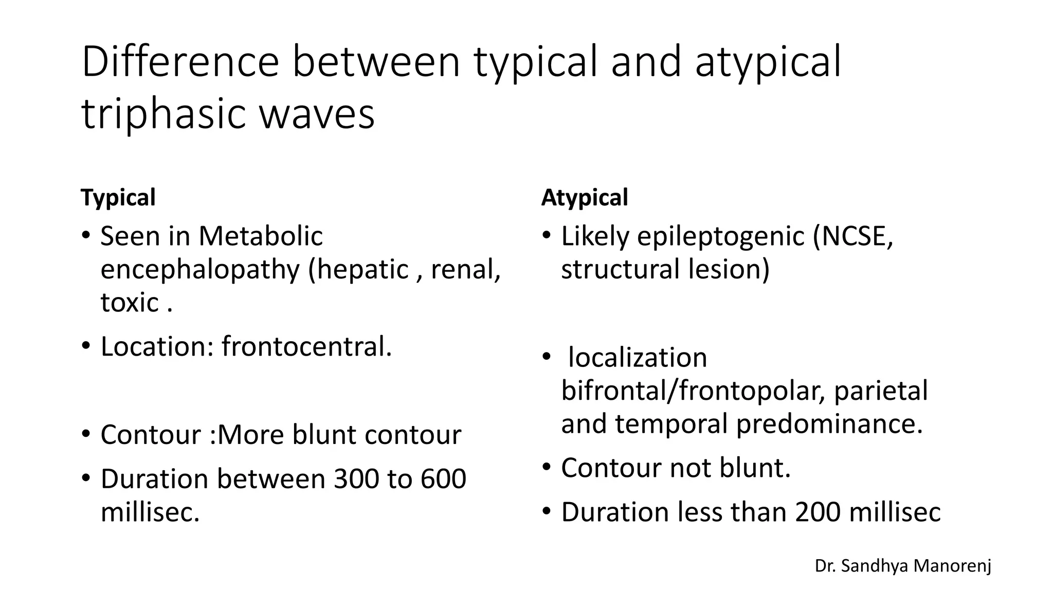 Triphasic waves in EEG | PPTX