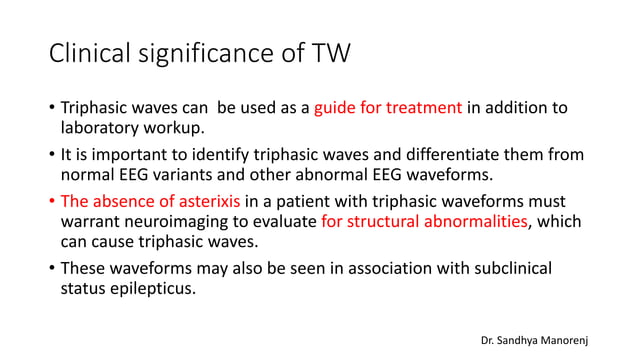 Triphasic waves in EEG | PPTX | Thyroid Disorders | Endocrine and ...
