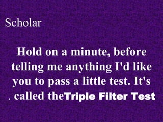 Triple Filter Test | PPS