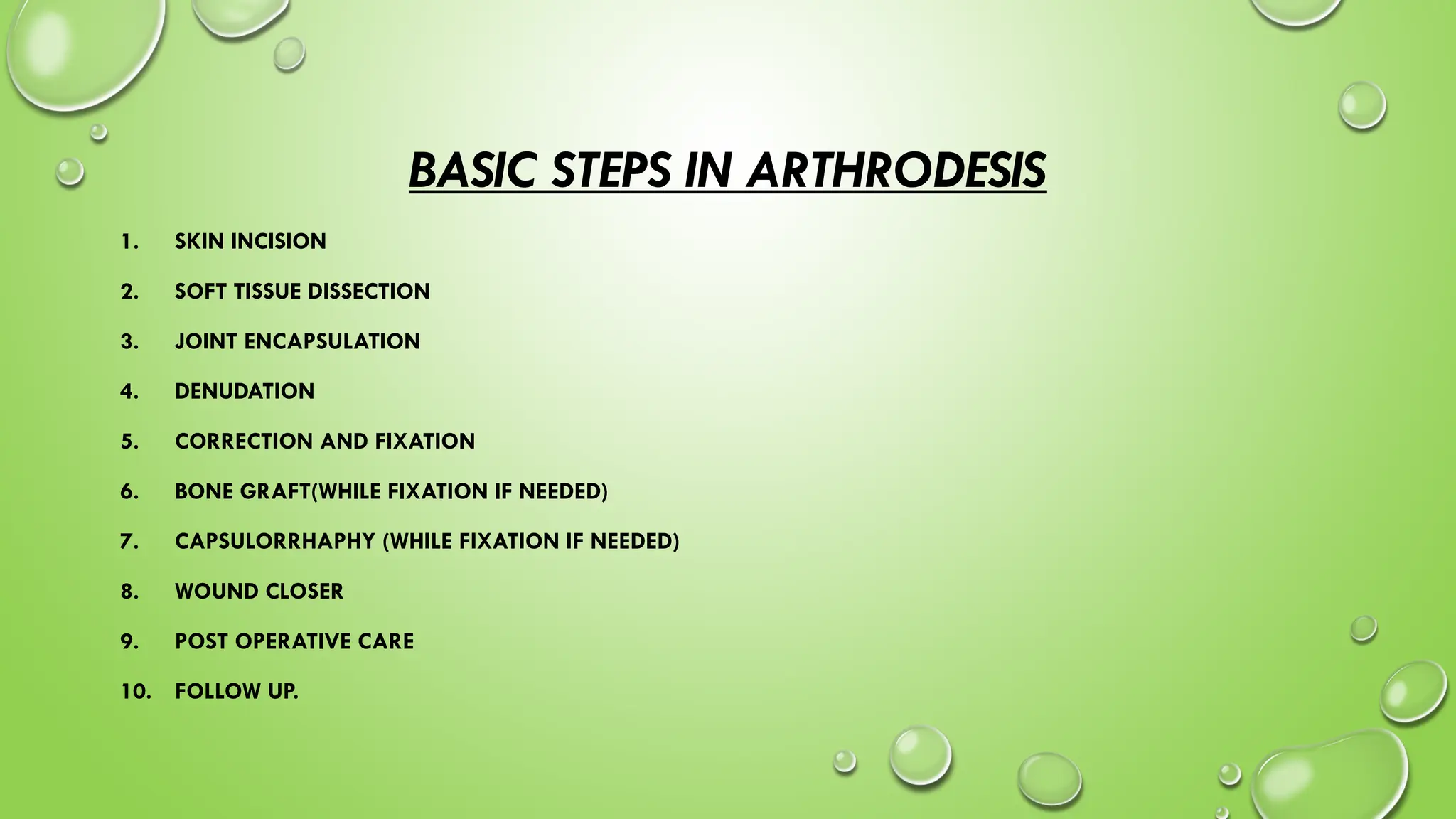 TRIPLE ARTHRODESIS, Definition, procedure | PPTX