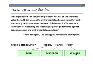 Triple Bottom Line | PDF