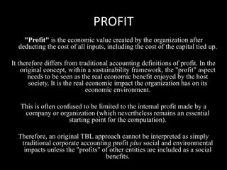 Triple bottom line | PPTX
