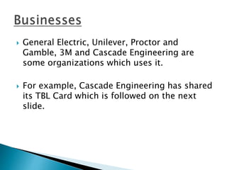 Triple bottom line | PPTX