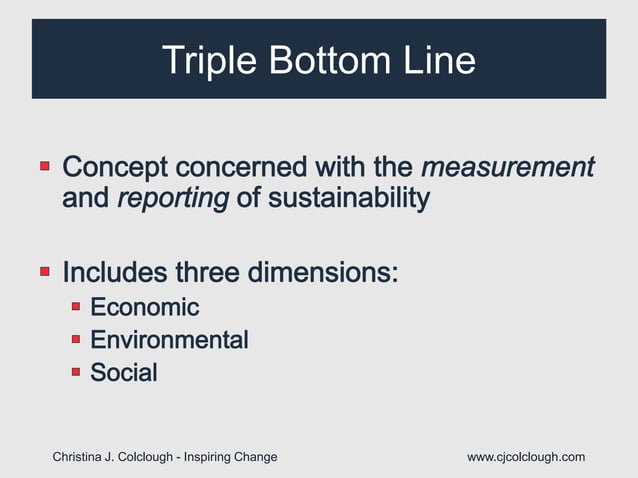 Triple bottom line explanation | PPTX