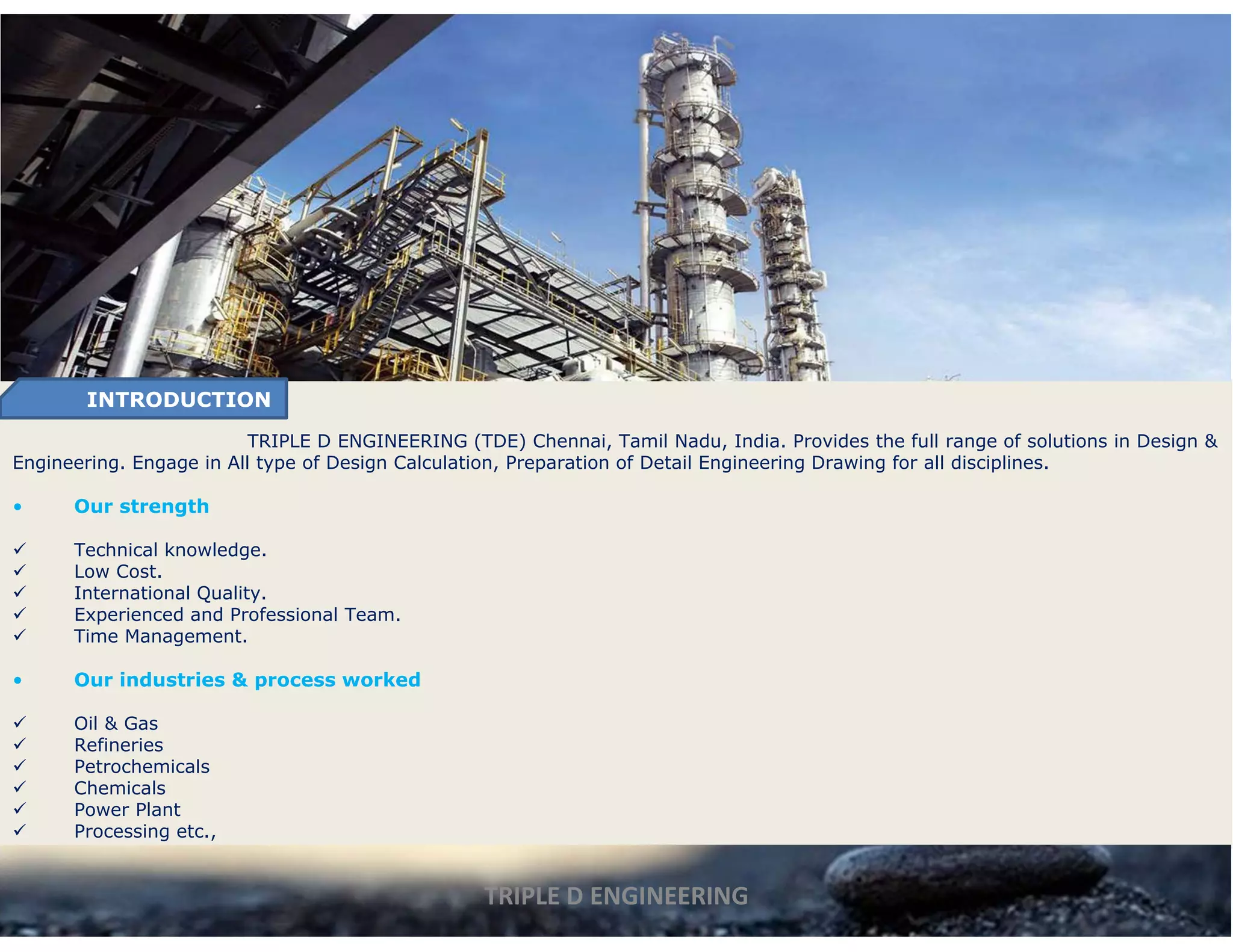 Triple d engineering brochure | PPT