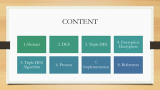 Triple_Des_Encryption_system.pptx | Computing | Technology & Computing