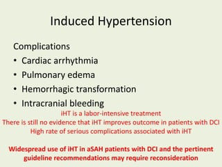 Triple-H Therapy for Cerebral Vasospasm following Aneurysmal ...