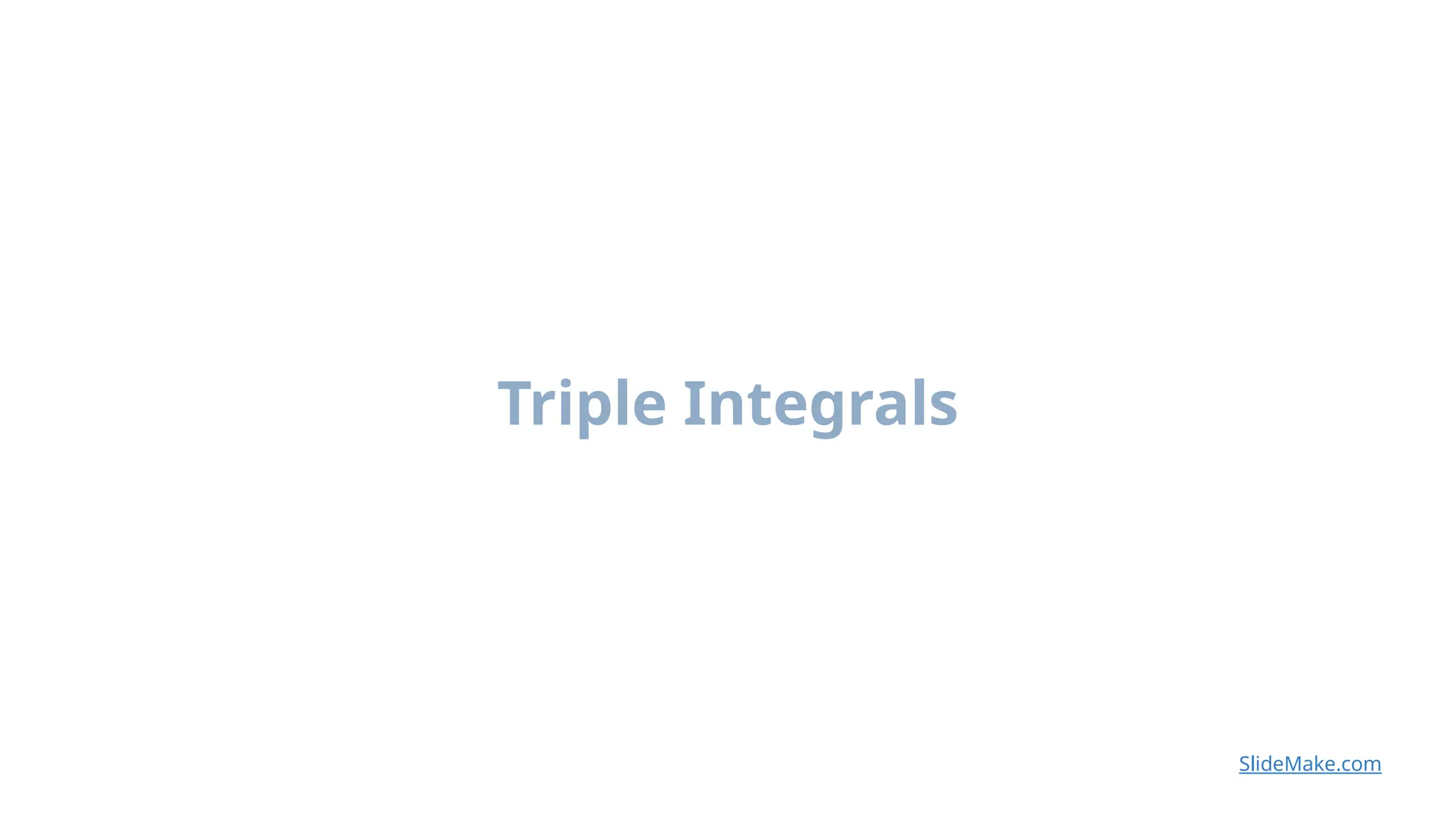 Triple Integrals and applicationsss.pptx