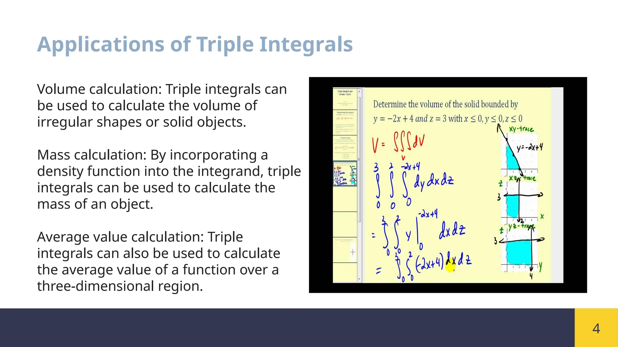 Triple Integrals and applicationsss.pptx