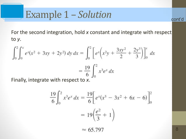 Triple integrals and applications | PPT | Physics | Science