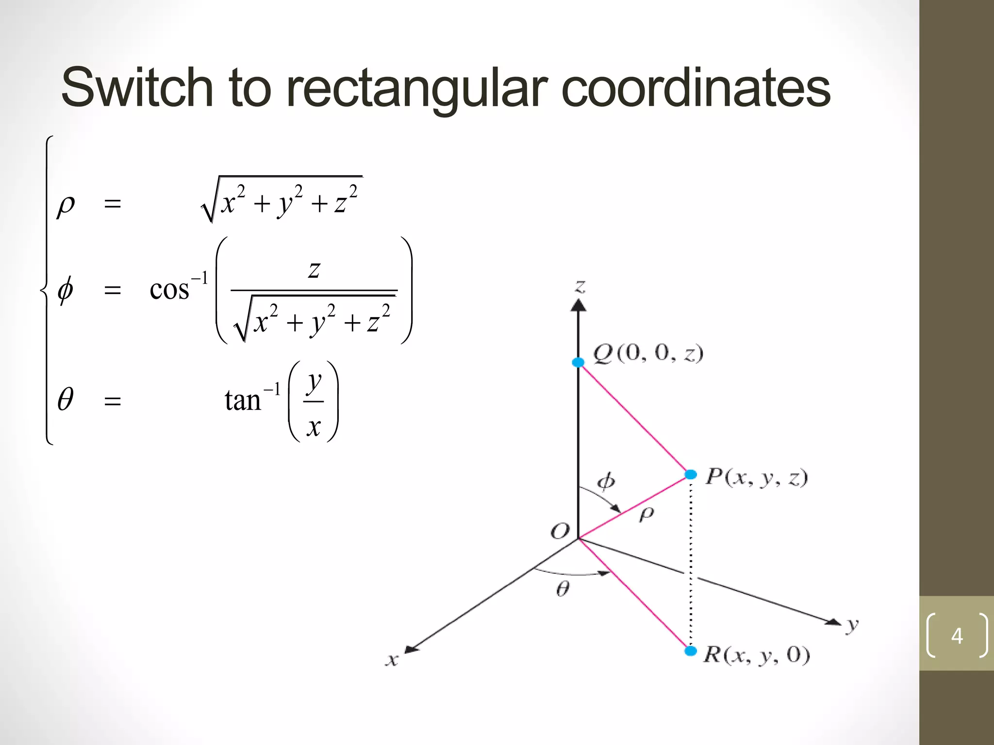 Triple Integrals In Spherical Coordinates Ppt