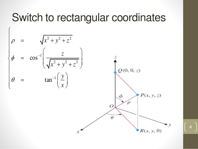 Triple integrals in spherical coordinates Triple integrals in spherical coordinates