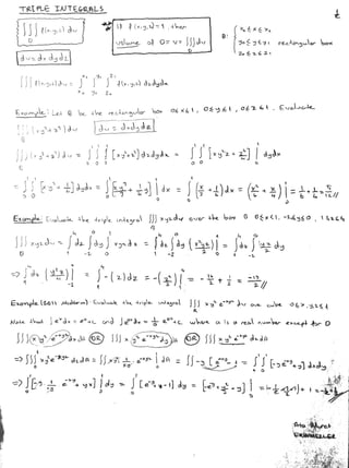 Triple Integrals | PDF